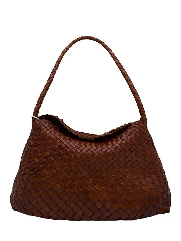 Dragon Diffusion Santa Maria Woven Shoulder Bag - Tan