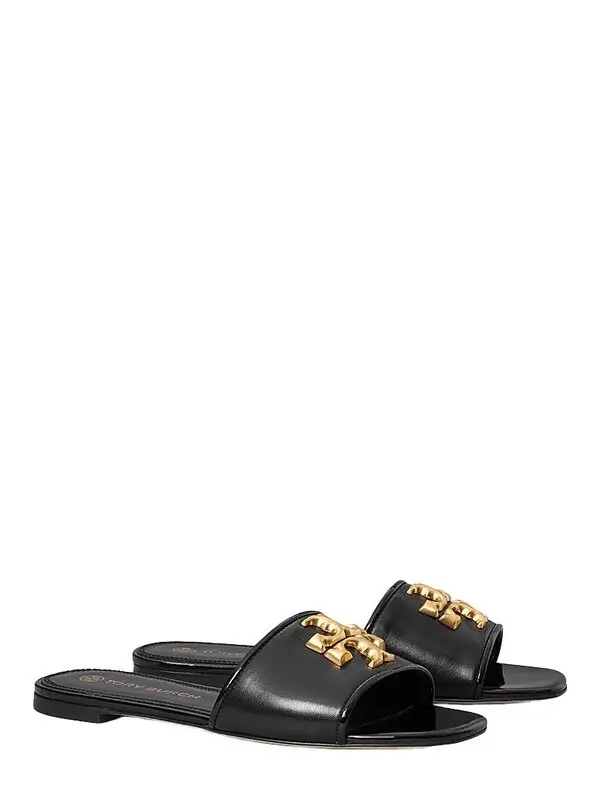 Tory Burch Eleanor Slide Sandals - Perfect Black