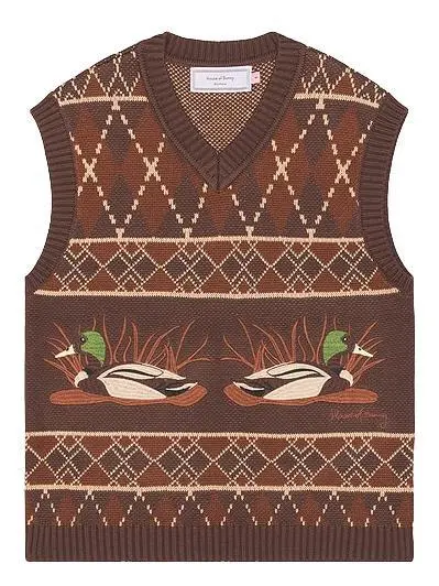 HOUSE OF SUNNY Ripples Vest - Tobacco