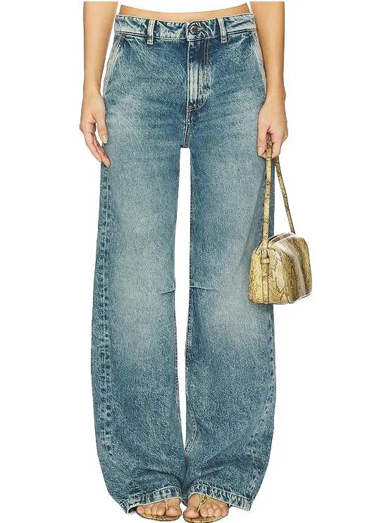 ICON DENIM LA Ava Wide Leg Jeans - Aged Stone