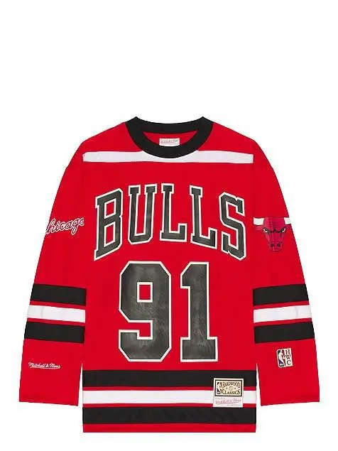 Mitchell & Ness Nba Bulls Dennis Rodman Maxxed Out Jersey - Red