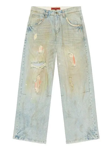 JADED LONDON Sun Bleached Surf Colossus Jeans - Blue