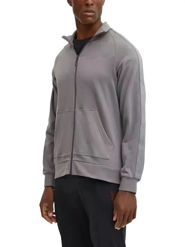 Hugo Raglan Zip-up Sweatshirt - Grey