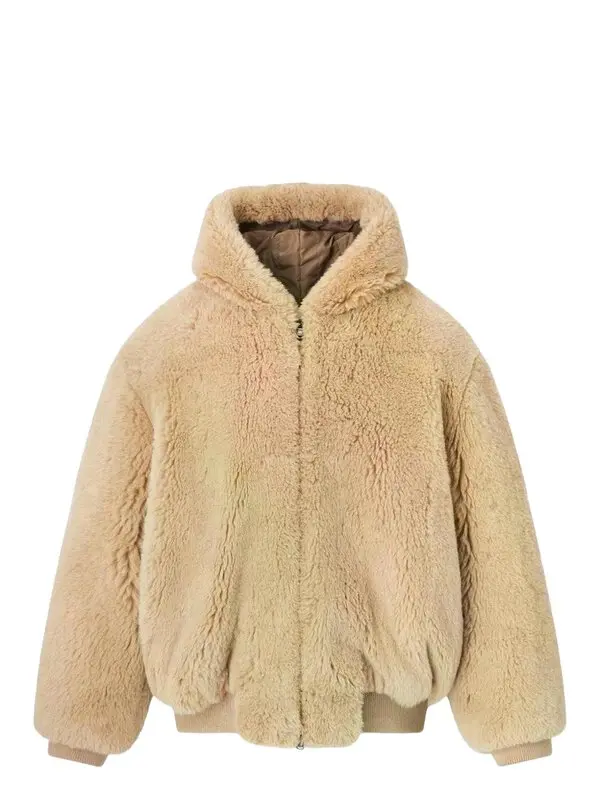 Fear Of God Hooded Bomber Jacket - Neutrals