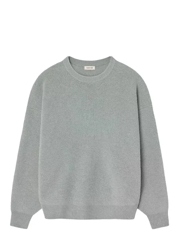 Fear Of God Textured Knit Crewneck Sweater - Grey