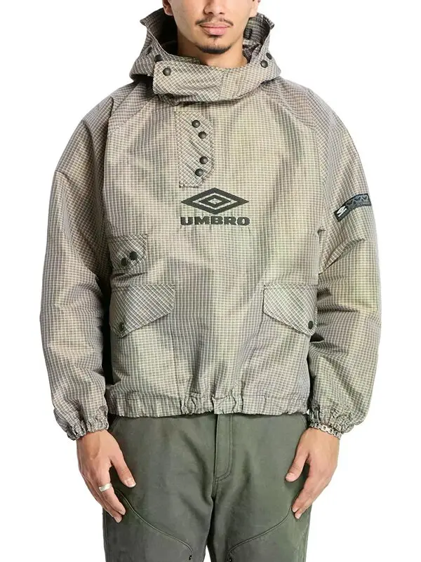 UMBRO Check Hooded Jacket - Neutrals