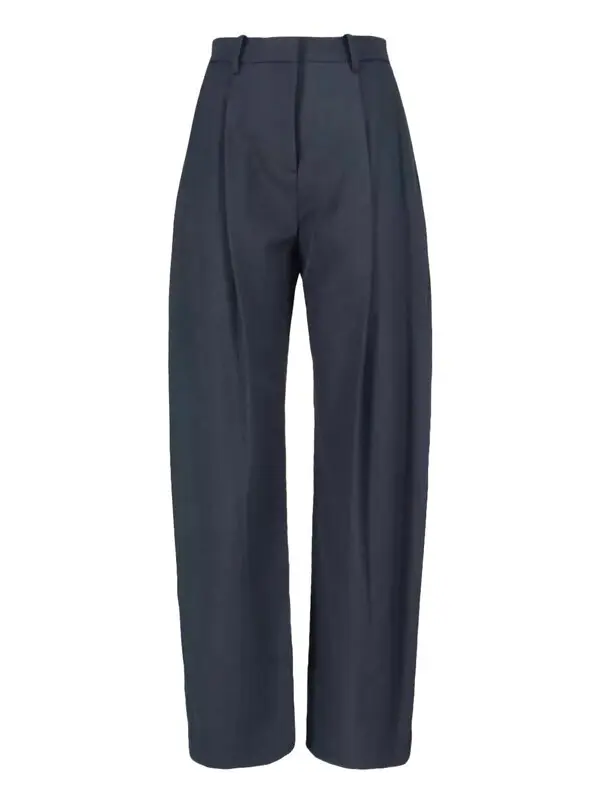 Lvir Pleated Trousers - Blue