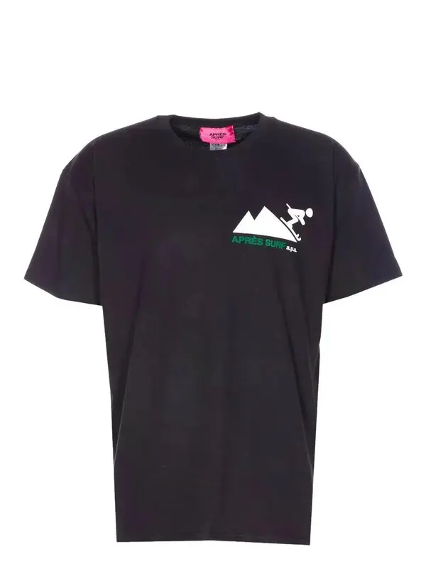 APRÈS SURF Trafoi Crewneck T-shirt - Black