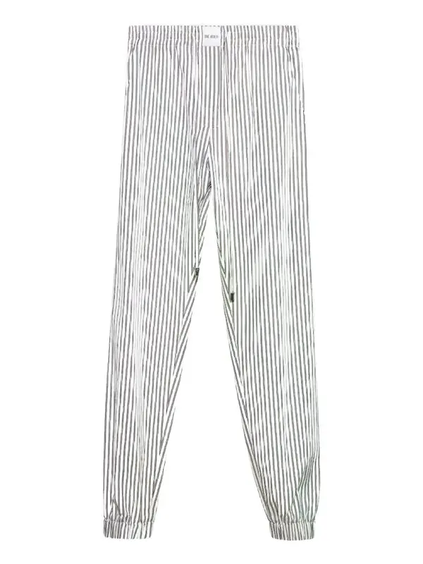 Attico Striped Drawstring Pant - White