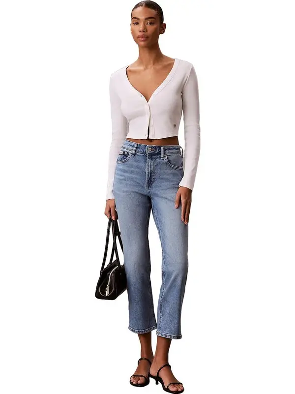 Calvin Klein High-rise Cropped Flare Jeans - Irving