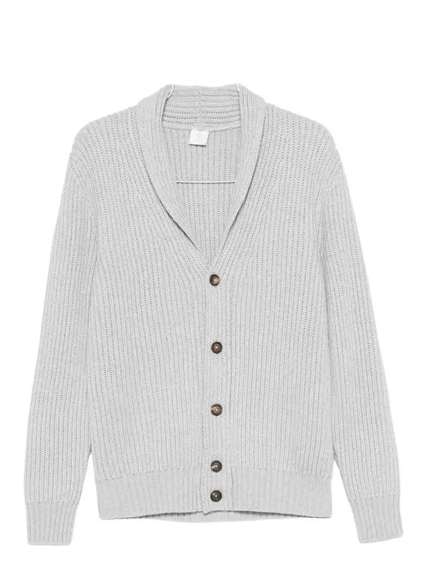 Eleventy Wool Cardigan - Grey