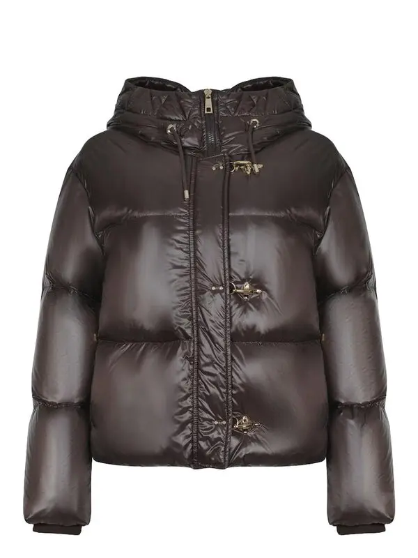 FAY Padded Down Jacket - Brown