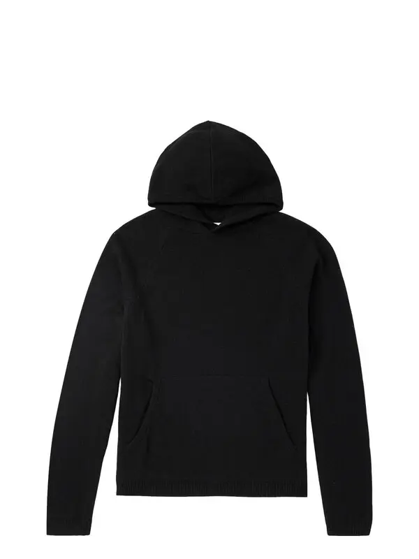 Our Legacy Cherub Merino Wool Hoodie - Black