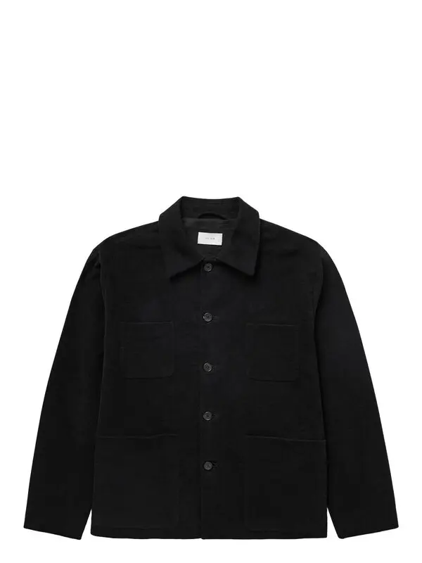 THE ROW Kian Cotton-moleskin Jacket - Black