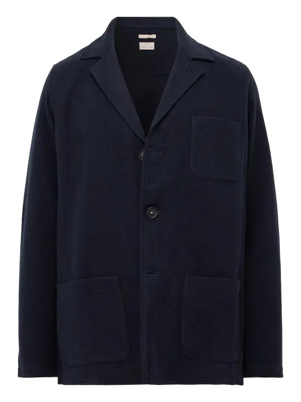 Massimo Alba Florida Wool, Silk, And Cashmere-blend Chore Jacket - Blue