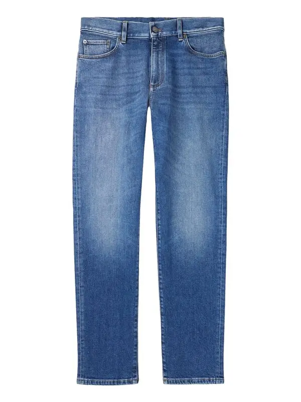 Zegna Roccia Slim-fit Stretch Jeans - Blue
