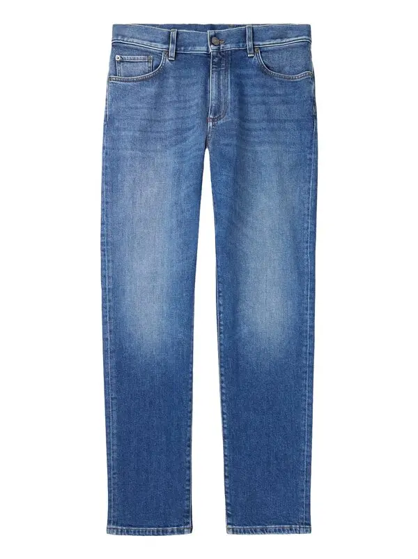 Zegna Roccia Slim-fit Stretch Jeans - Blue