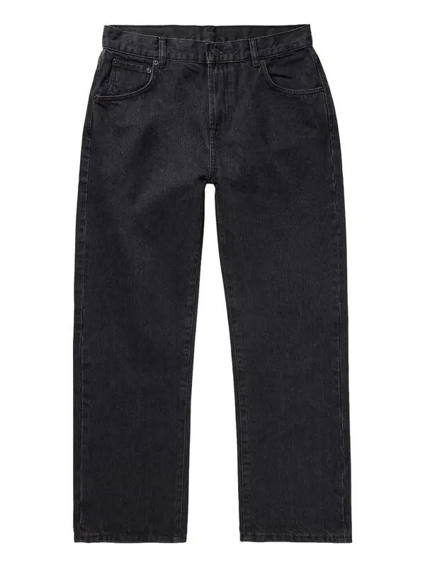 CORRIDOR Straight-leg Organic Selvedge Jeans - Black