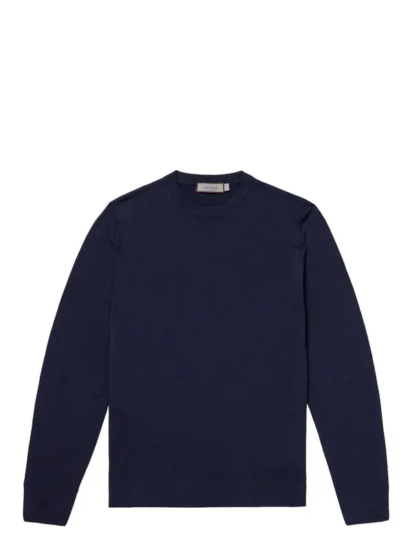 Canali Wool Sweater - Blue