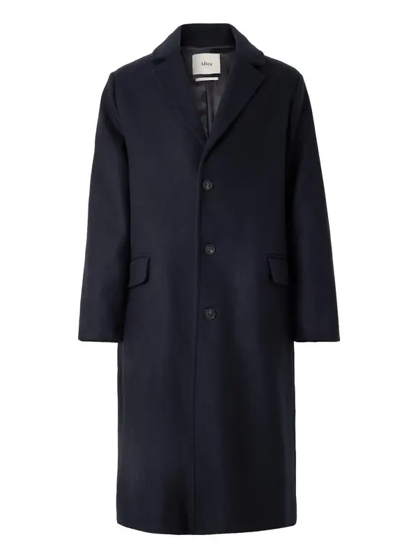 Altea Coleman Wool-blend Twill Coat - Blue