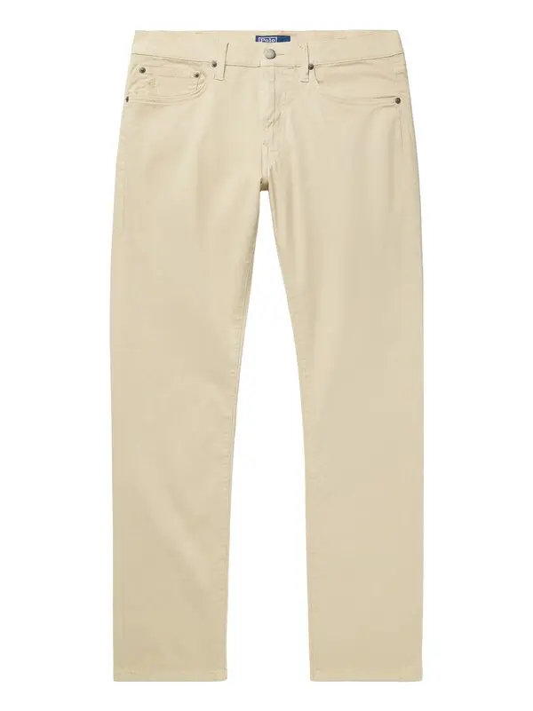 Ralph Lauren Sullivan Slim-fit Stretch Cotton-blend Trousers - Neutrals