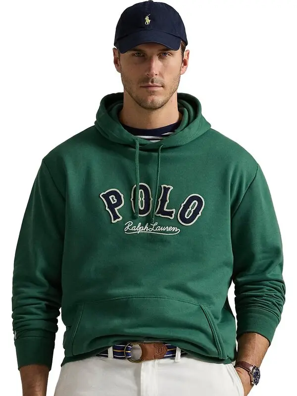 Ralph Lauren Rl Fleece Western-logo Hoodie - Verano Green