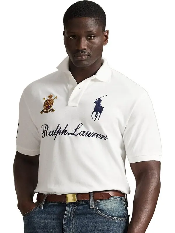 Ralph Lauren Big Pony 20th Anniversary Crest Polo - White