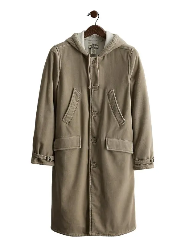 Ralph Lauren C. 2000 Cotton Hooded Coat - Tan