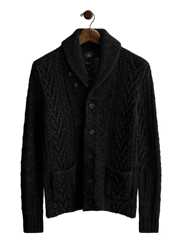 Ralph Lauren Cotton Shawl Cardigan - Blue