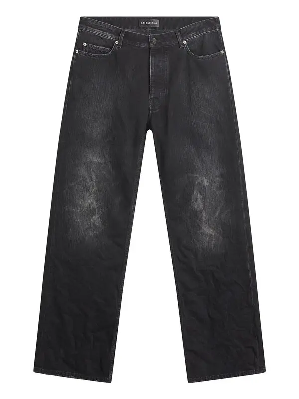 Balenciaga Distressed Fadeout Denim Jeans - Black Fade Out