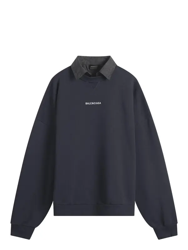 Balenciaga Logo Polo Shirt - Faded Black/white