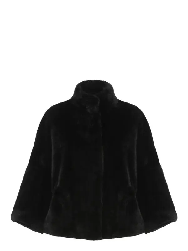 VALENTINI 1972 Faux Fur Coat - Black