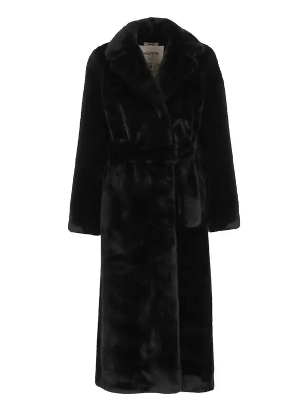 VALENTINI 1972 Synthetic Fur Coat - Black