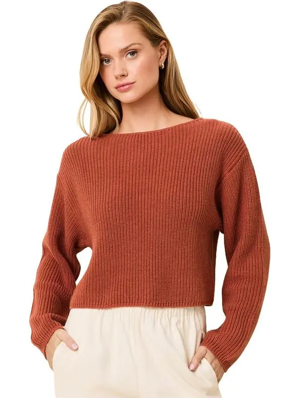 Solid & Striped Meg Sweater - Burgundy