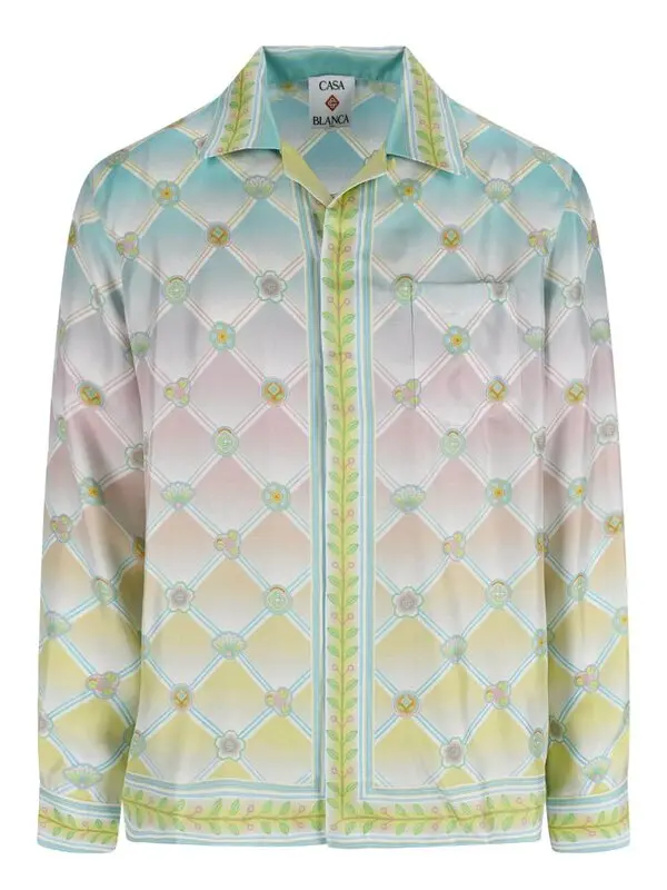 Casablanca Cady Icons' Silk Shirt - Multi