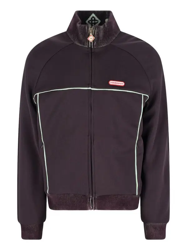 Casablanca Tricot Zip Jacket - Purple