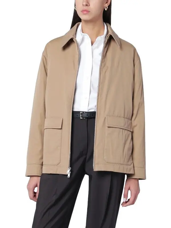 THE ROW Aurelius Cotton-cashmere Jacket - Beige