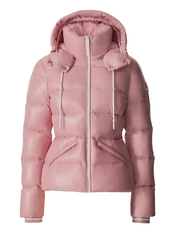 Mackage Madalyn-rr Logo Pattern Down Jacket - Blush