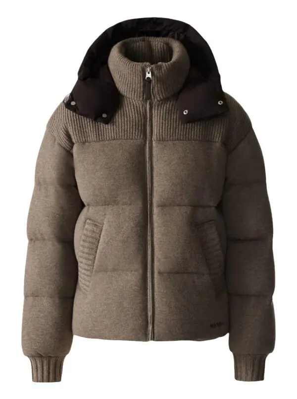 Mackage Griffen Cashmere-blend Down Jacket - Coffee