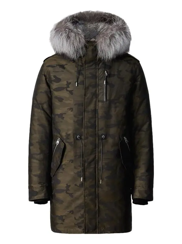 Mackage Moritz-jc Fur-lined Down Parka - Army