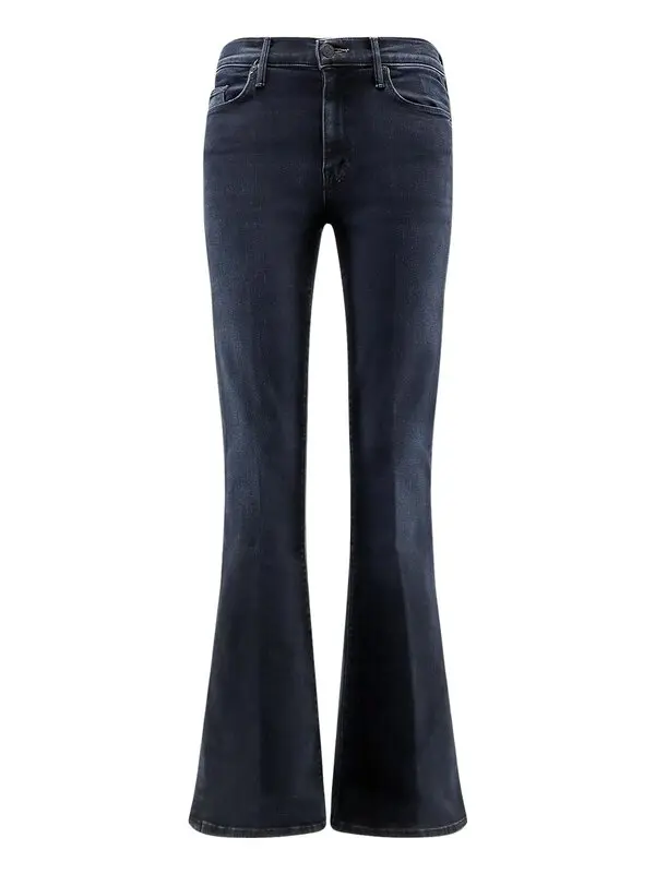 MOTHER The Weekender Wide Leg Jeans - Blue