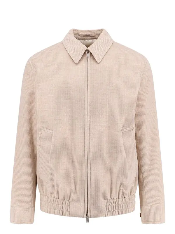 LARDINI Aiden Corduroy Jacket - White
