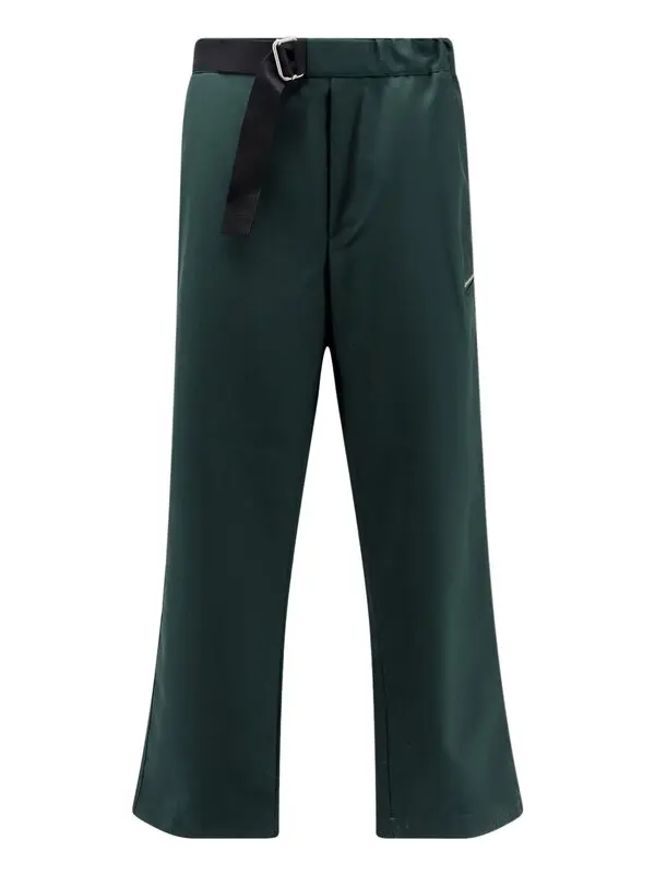 OAMC PEACEMAKER Virgin Wool Wide Leg Trousers - Green