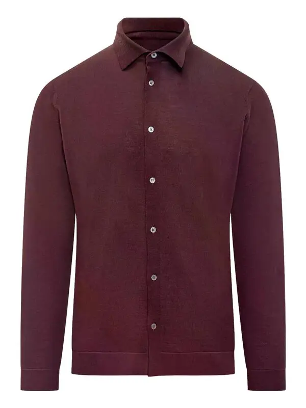 FILIPPO DE LAURENTIIS Buttoned Long-sleeve Shirt - Red