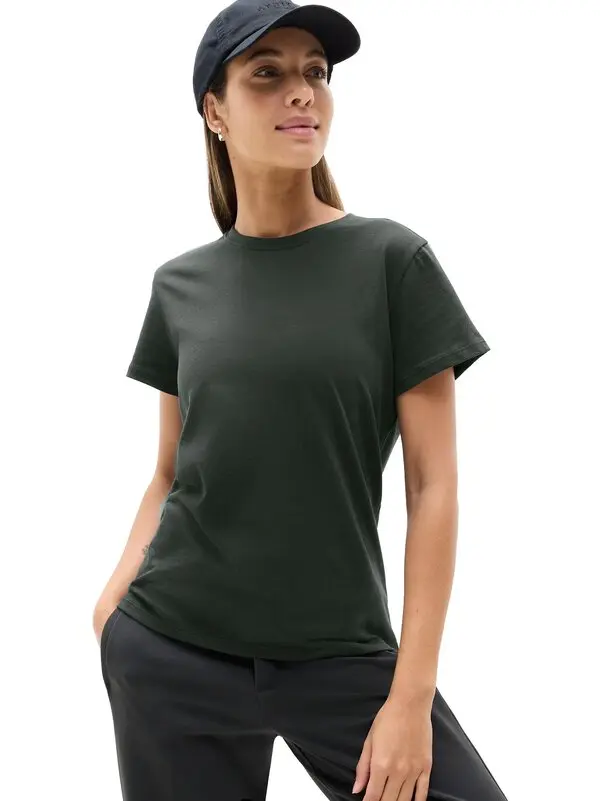 Athleta Favorite Cotton Classic Tee - Elm
