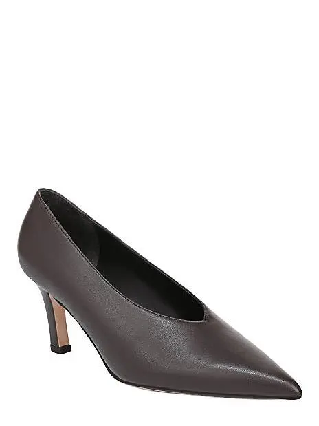 FAVORITE DAUGHTER Kenna Pointed-toe Heels - Chocolate