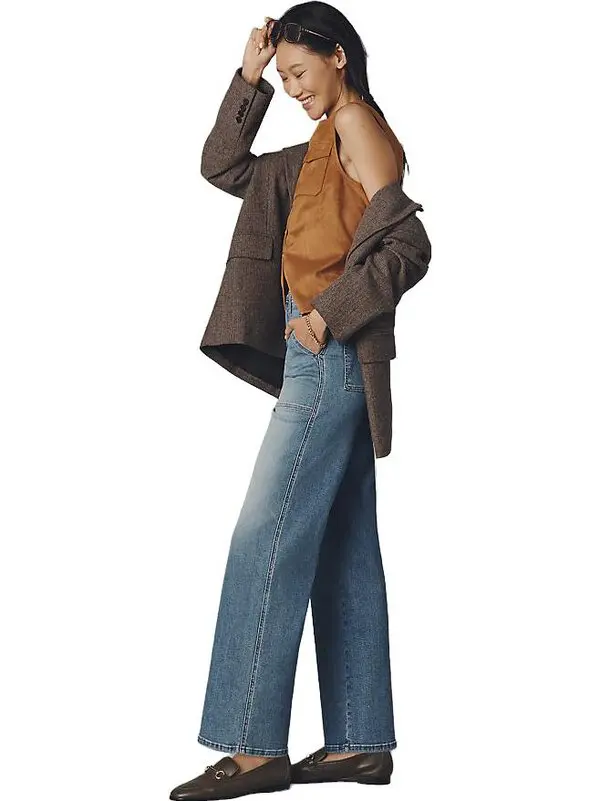 MOTHER High-rise Wide-leg Jeans - Ride Hard Live Louder