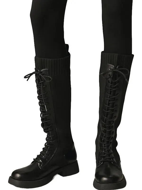 Bc Footwear Carmen Lace-up Boots - Black