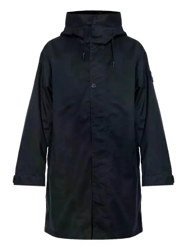 Stone Island Hooded Coat - Blue