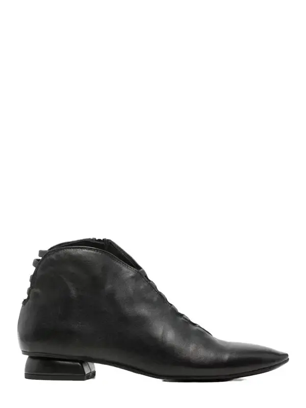 KUDETA Leather Ankle Boots - Black